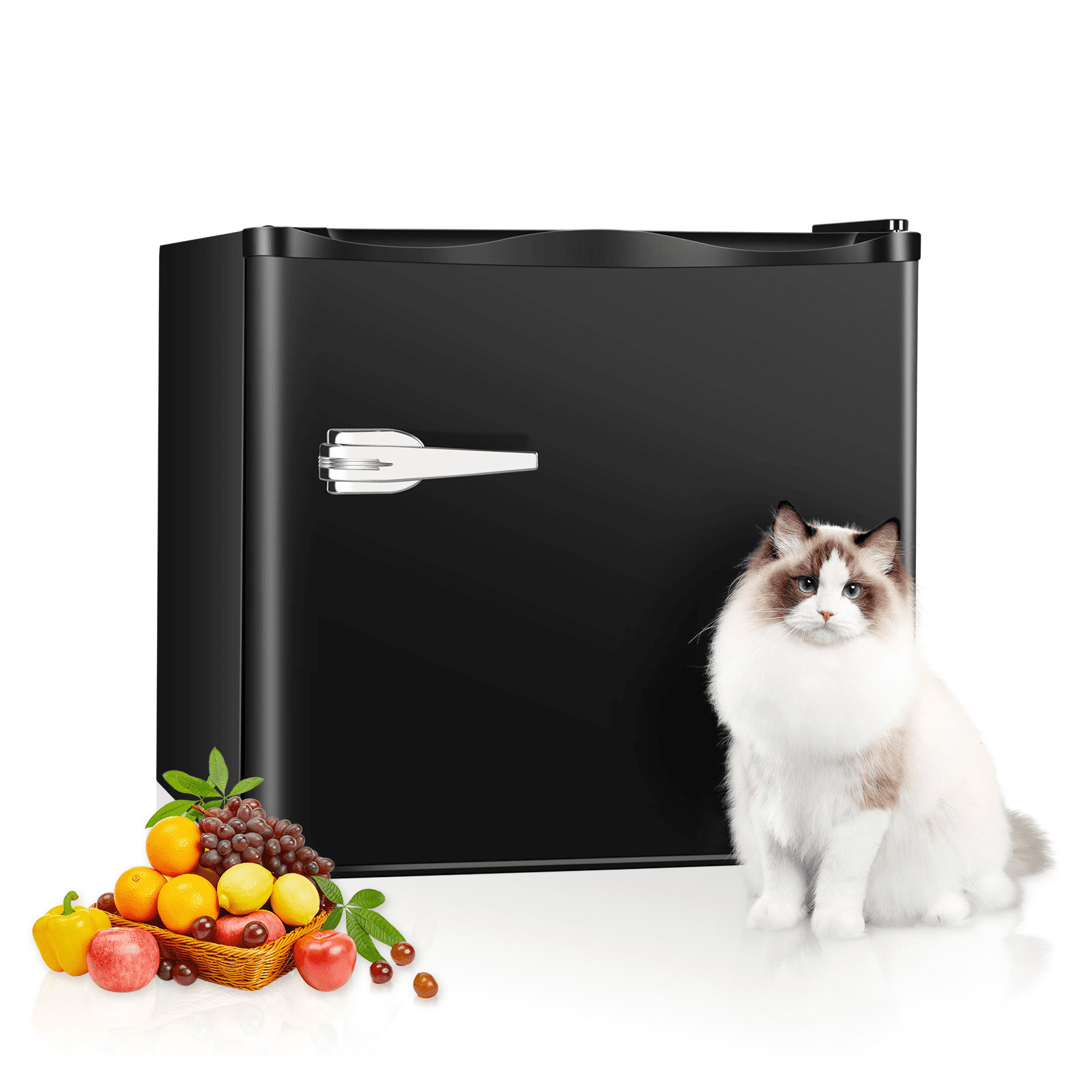 Antarctic Star Portable 1.2 Cubic Feet Upright Freezer with Adjustable ...