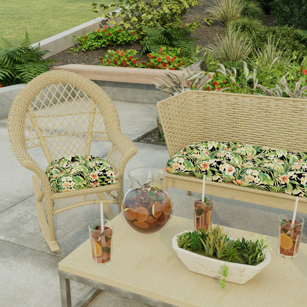 Andover Mills™ 19" x 19" Contoured Outdoor Wicker Seat Cushion ...
