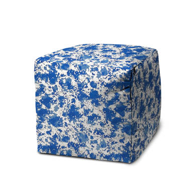 Gracie Oaks Cotton Box Cushion Ottoman Slipcover | Wayfair