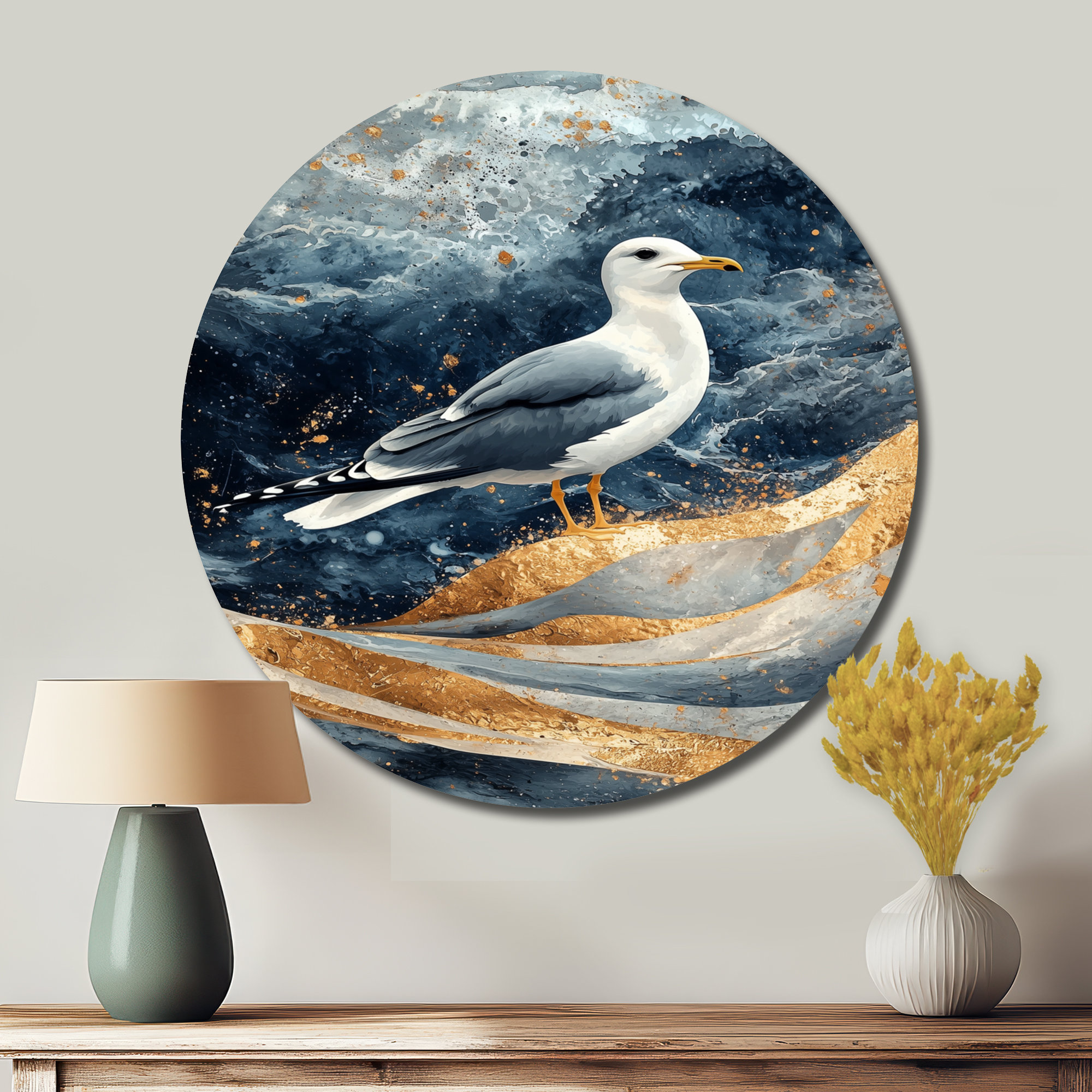 Highland Dunes Coastal Seagull The Watchful Gull II - Seagull Large ...