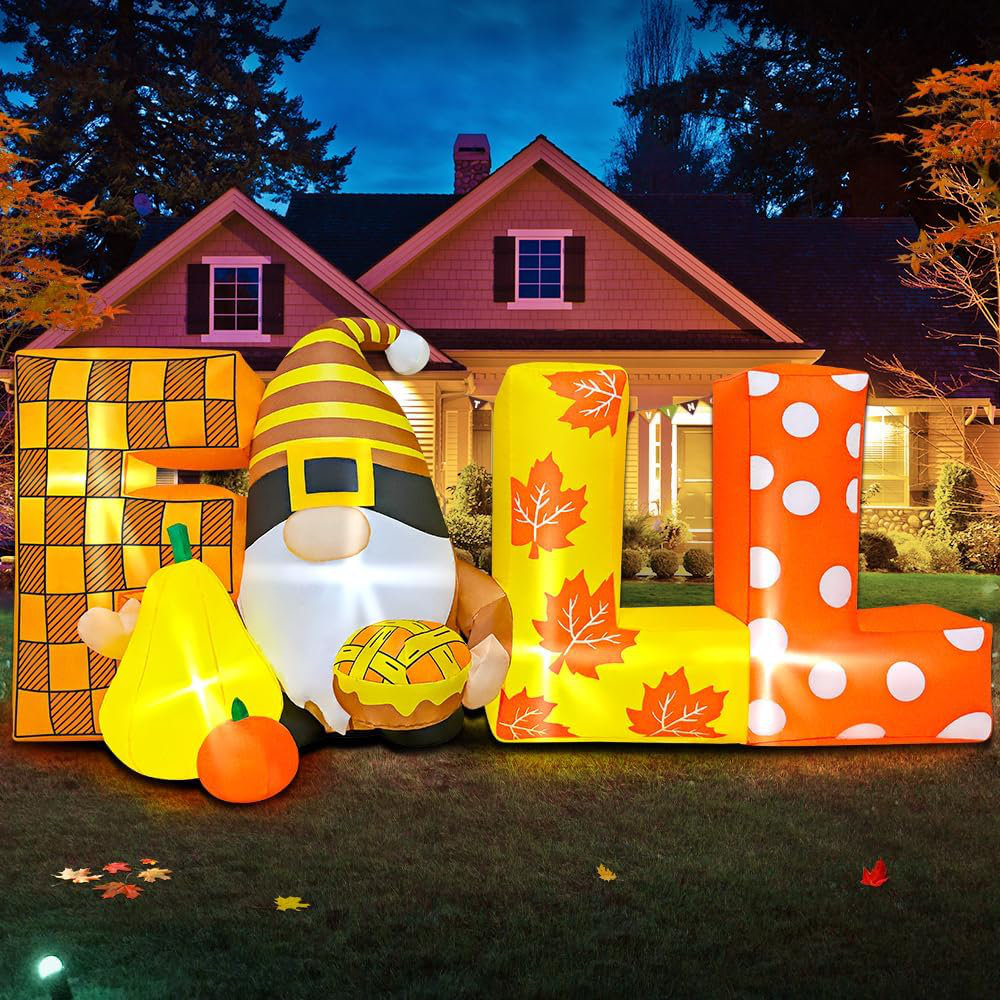 The Holiday Aisle® 6FT Thanksgiving Inflatable Dwarf To Celebrate ...