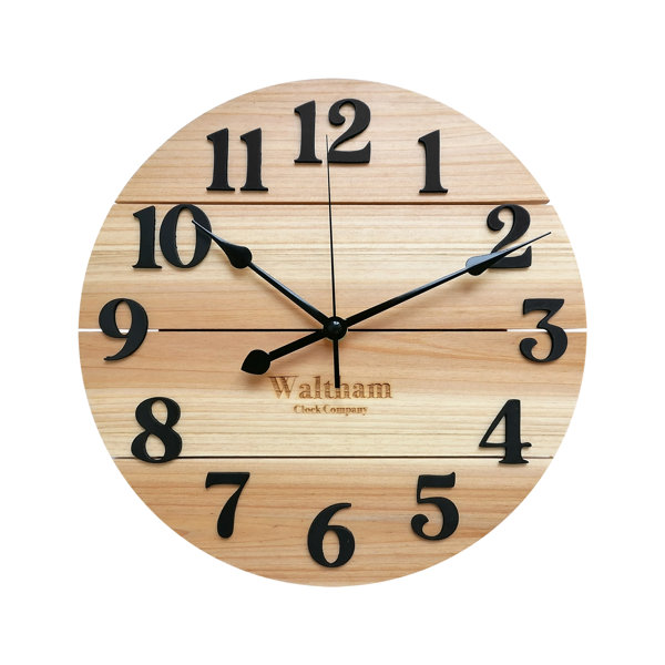 Sharp Waltham Wood Wall Clock | Wayfair