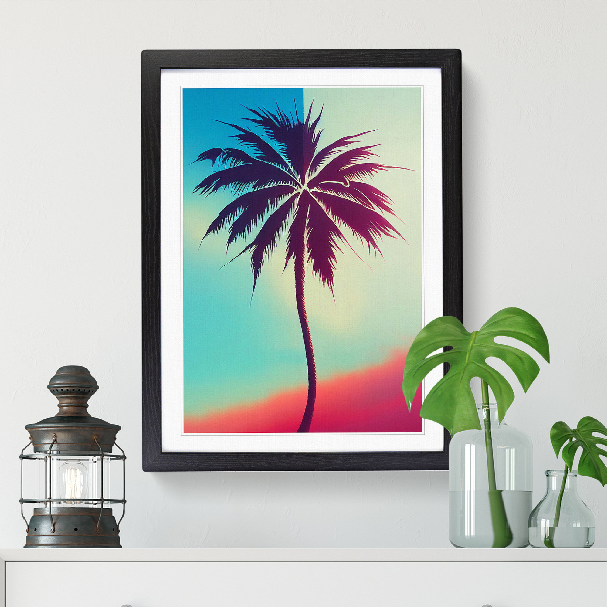 17 Stories Palm Tree Spray - Print | Wayfair.ie