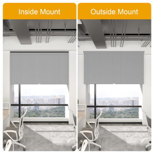 Symple Stuff Semi-Sheer Outdoor Roller Shade & Reviews | Wayfair