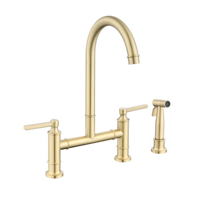 Pdpbath Kitchen Faucet with Side Spray & Reviews | Wayfair