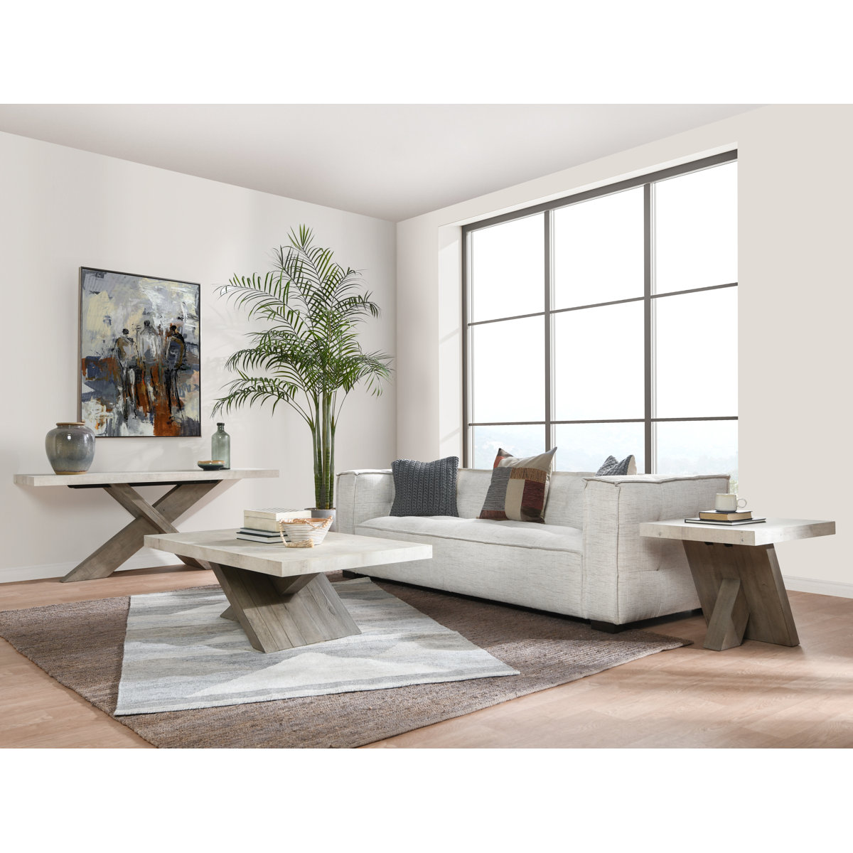 Classic Home Durant Cross Legs 1 Coffee Table & Reviews | AllModern