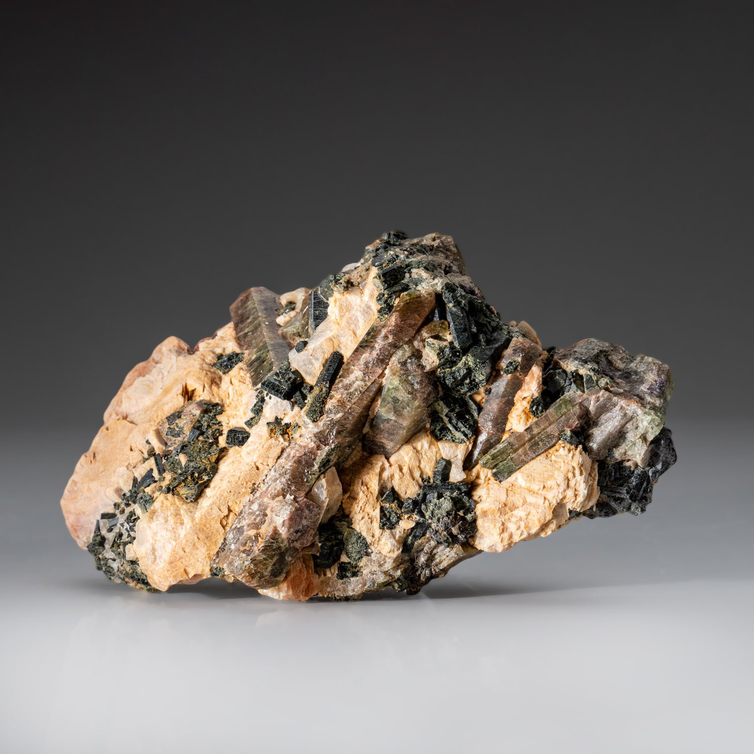 Astro Gallery of Gems Green Beryl on Feldspar From from Minas Gerais ...