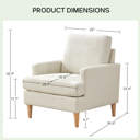George Oliver Clancy Armchair With Solid Wood Legs & Reviews - Wayfair ...