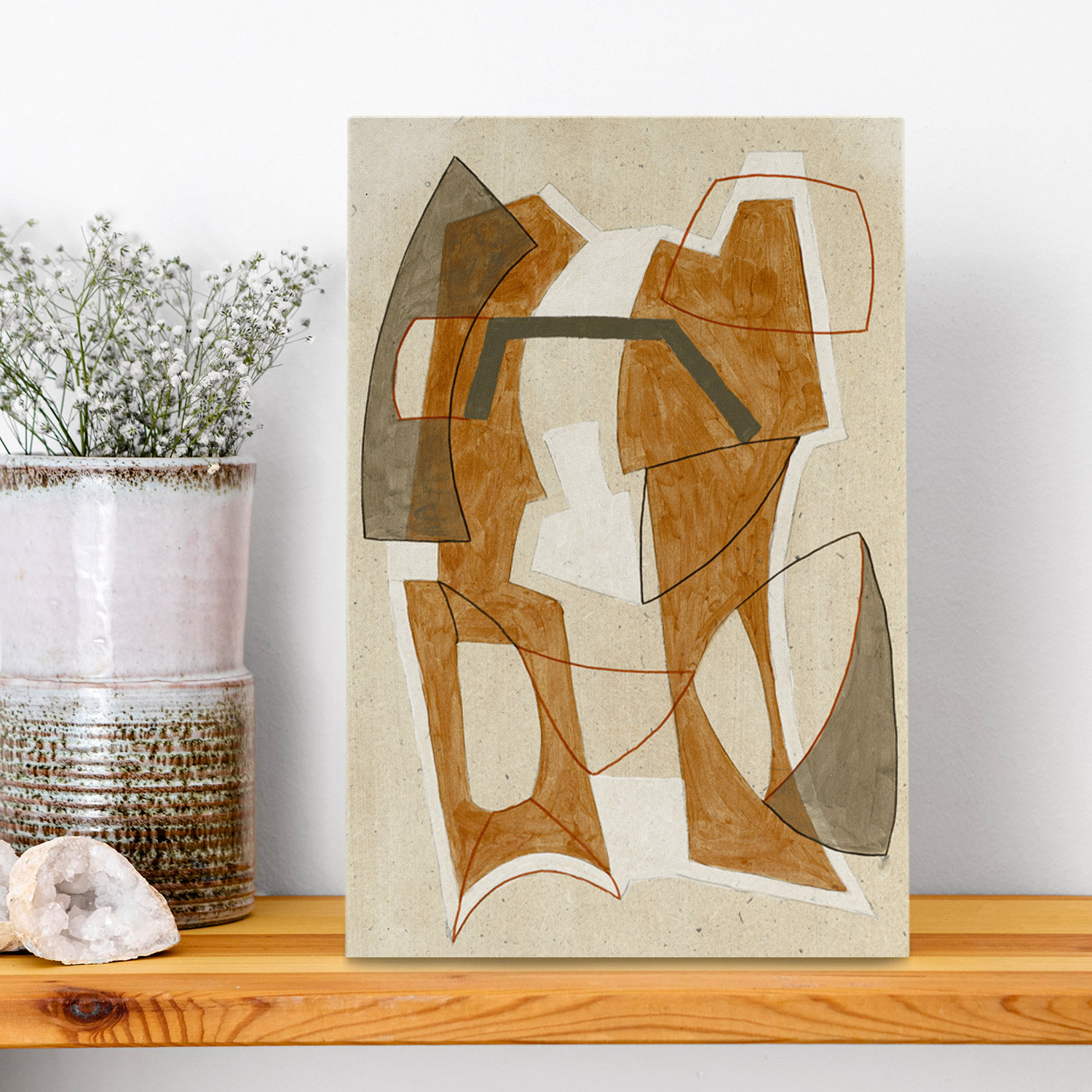 George Oliver Mid Cent Rust - Abstracts Mid-Century Art | Wayfair