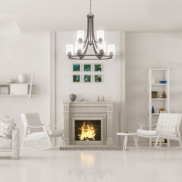 Sand & Stable™ Raelyn 9 - Light Shaded Classic Chandelier & Reviews ...