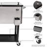 Rebuyhome 80 Qt. Patio Rolling Cooler & Reviews | Wayfair