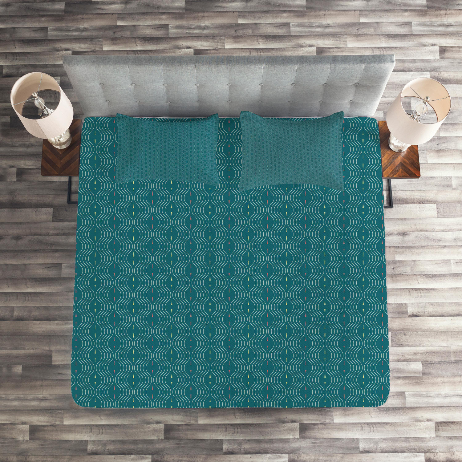 Ambesonne Pale Blue Microfiber Modern & Contemporary Coverlet ...