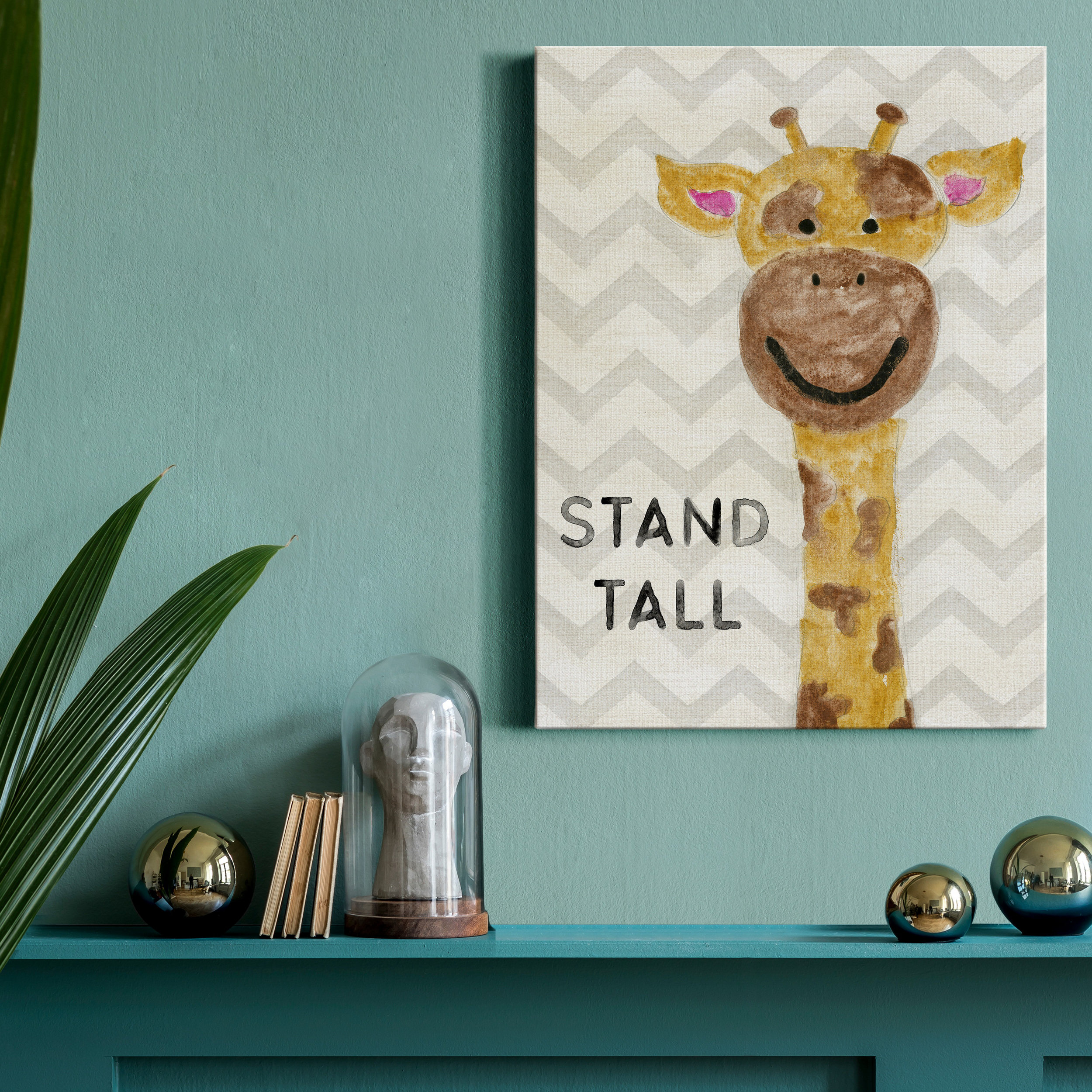 Indigo Safari Safari Stand Tall - Wrapped Canvas Painting Print | Wayfair