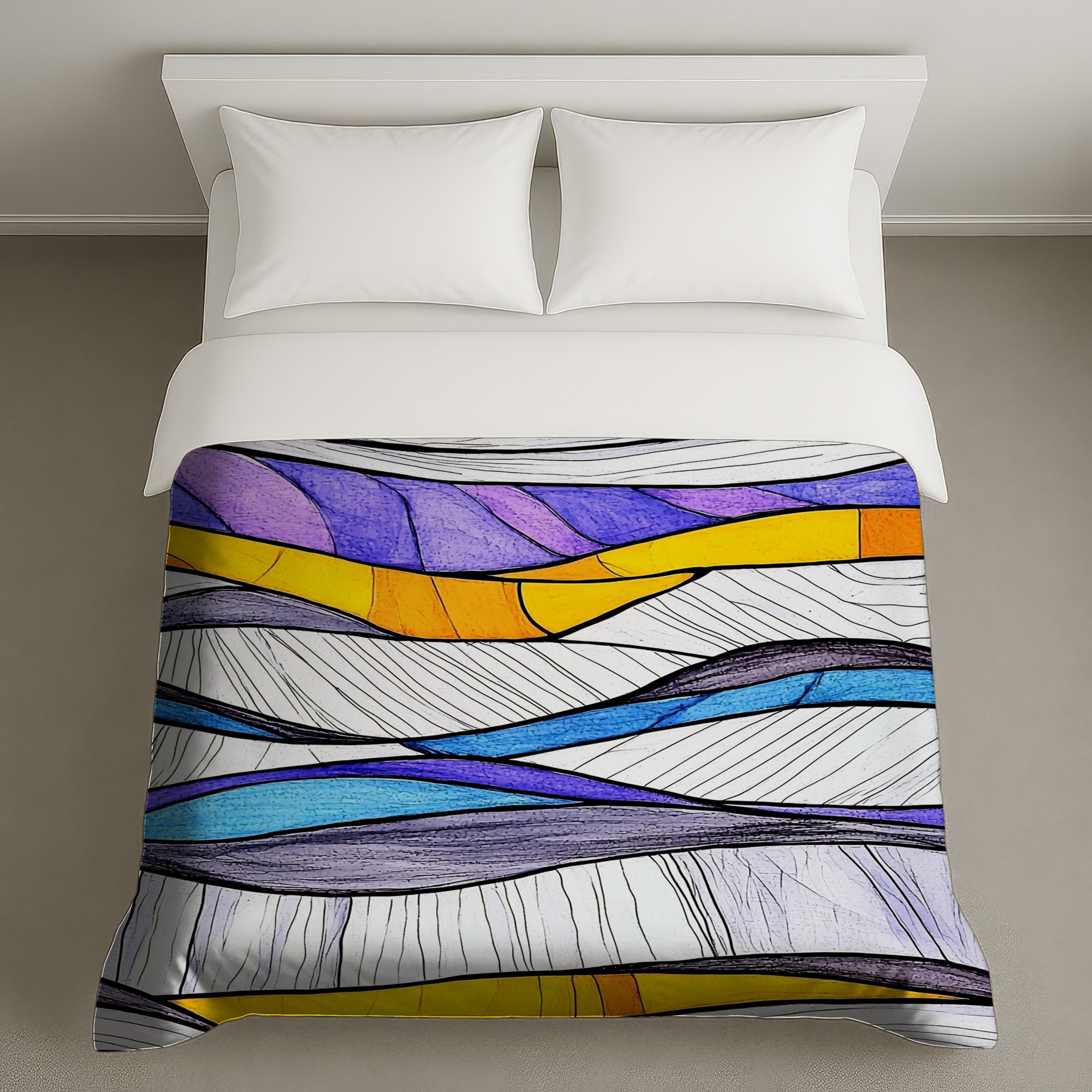 VisionDecor Abstract Bedding Art Duvet Cover Modern | Wayfair