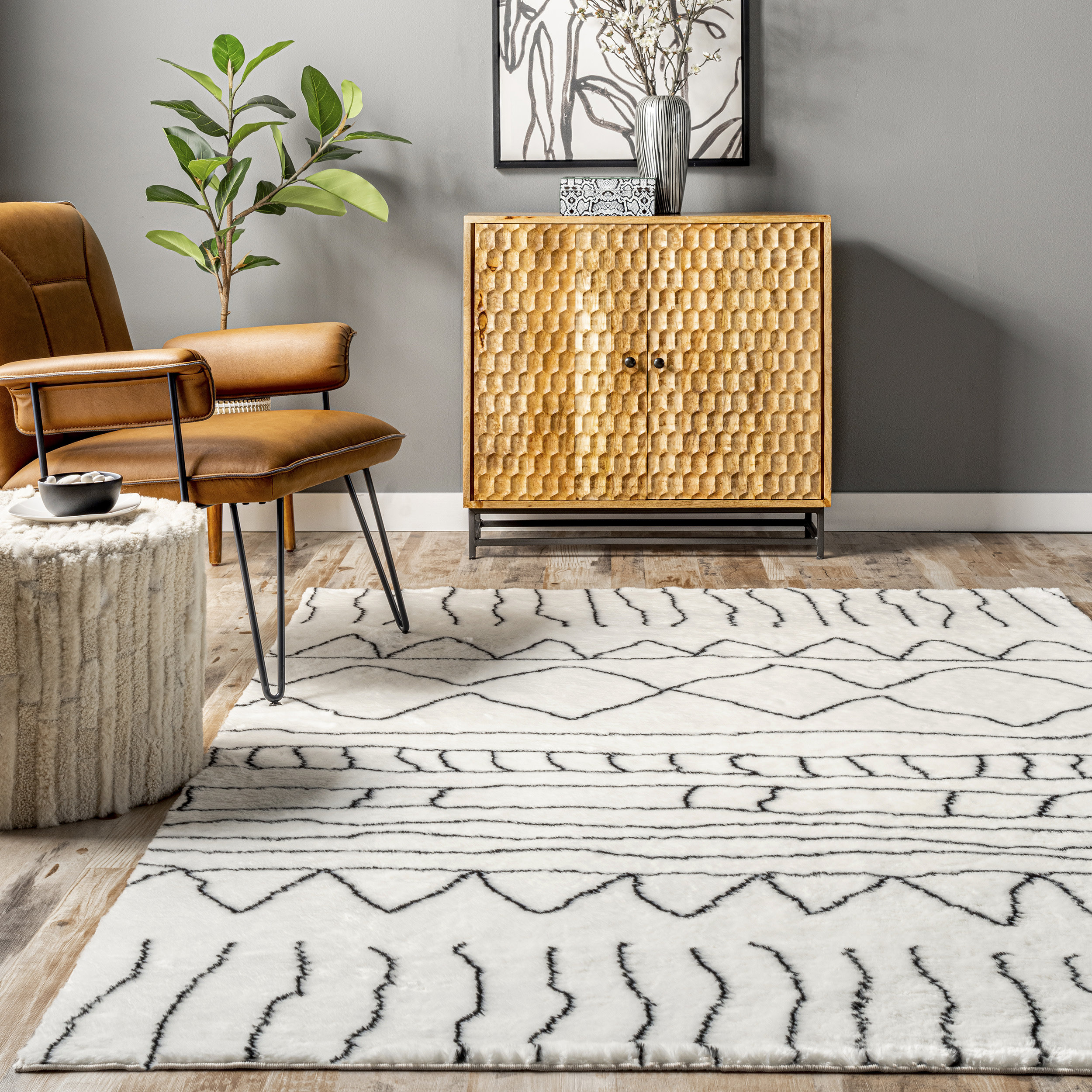 Union Rustic Sandie Bohemian Machine Washable Shag Area Rug & Reviews ...