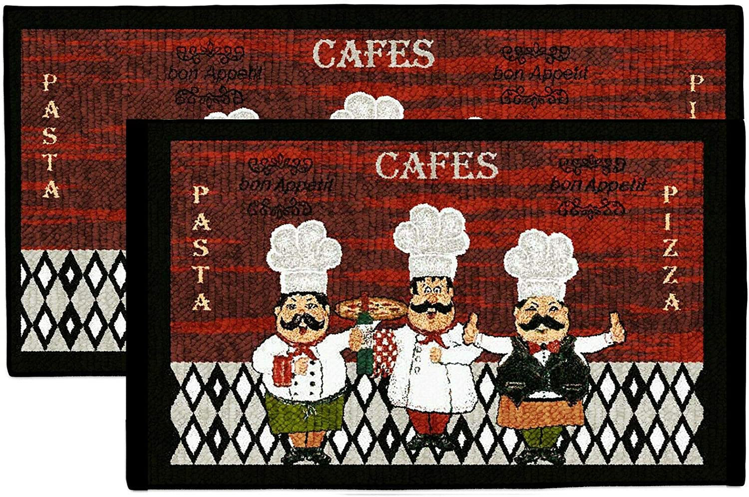 Bloomsbury Market Gajijens Chef Trio 2 Piece Kitchen Mat Set | Wayfair