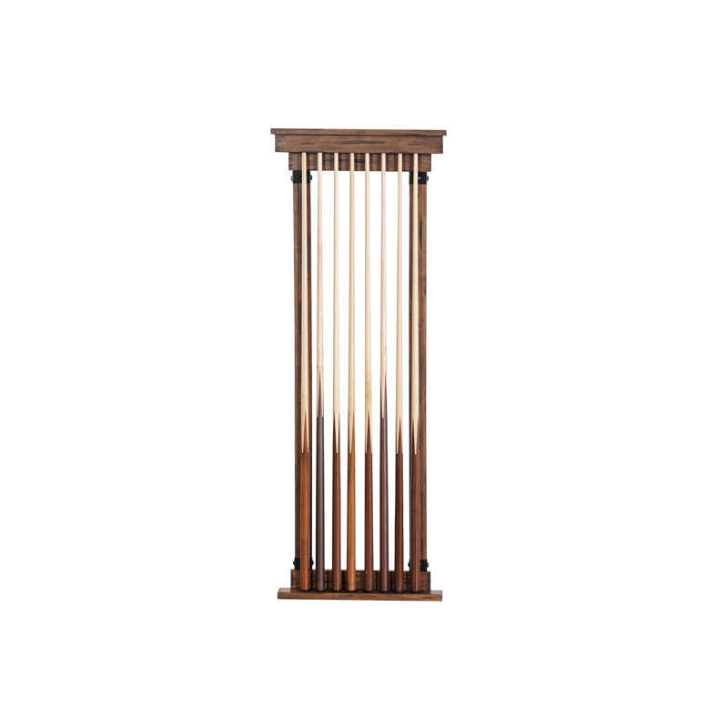 Plank & Hide Isaac Stressed Out Brulee Pool Cue Rack | Wayfair