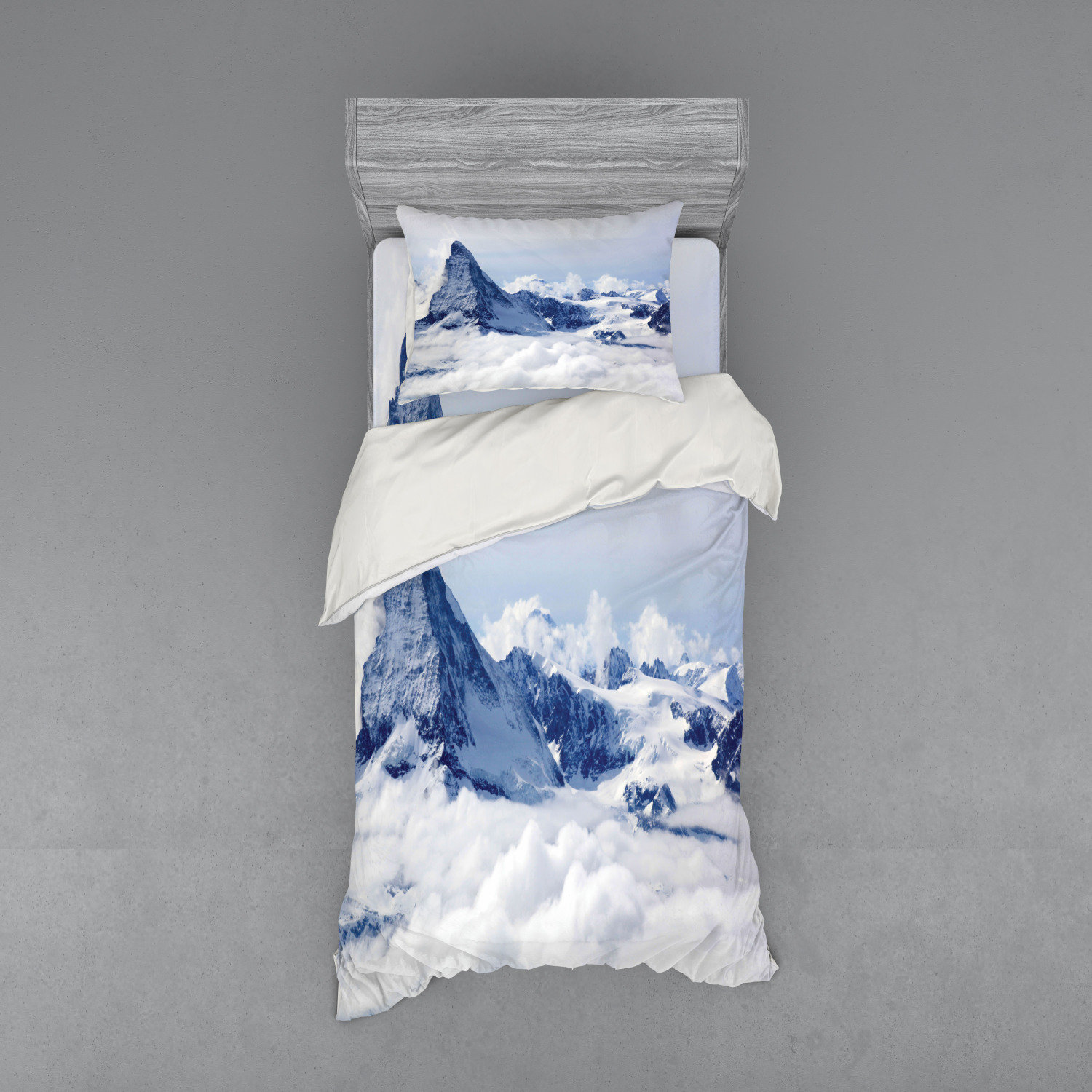 Ambesonne Scenery of Mountain Summit DreamliMicrofiber Modern ...