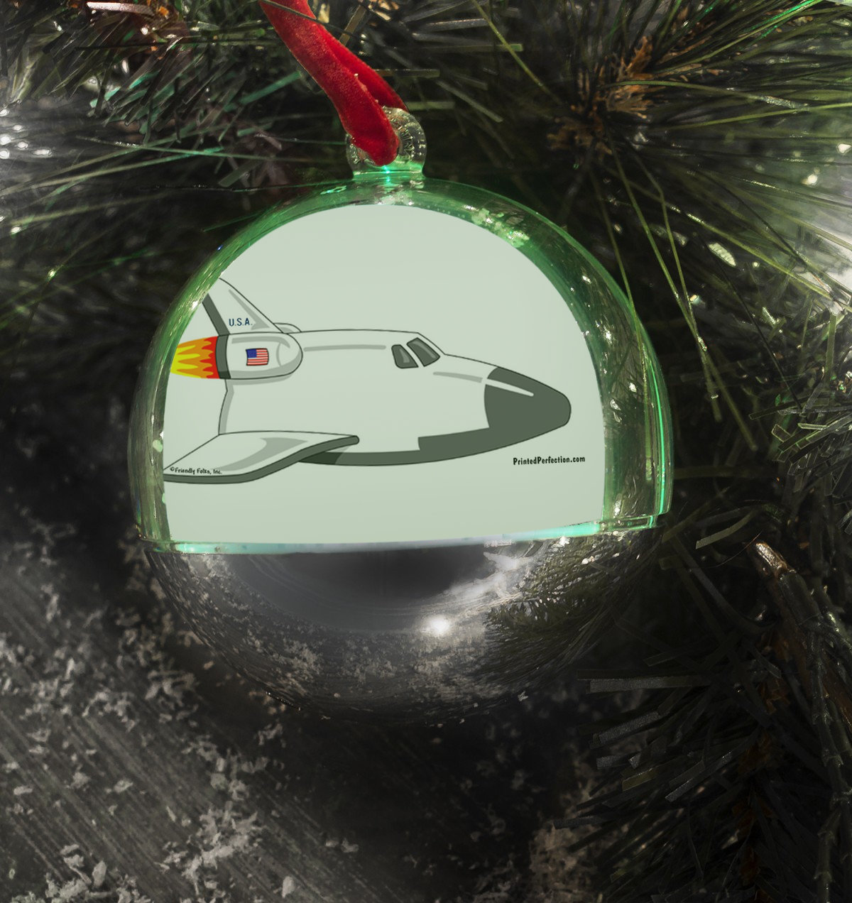 Printed Perfection Personalized Friendly Folks Space Shuttle Lighted ...