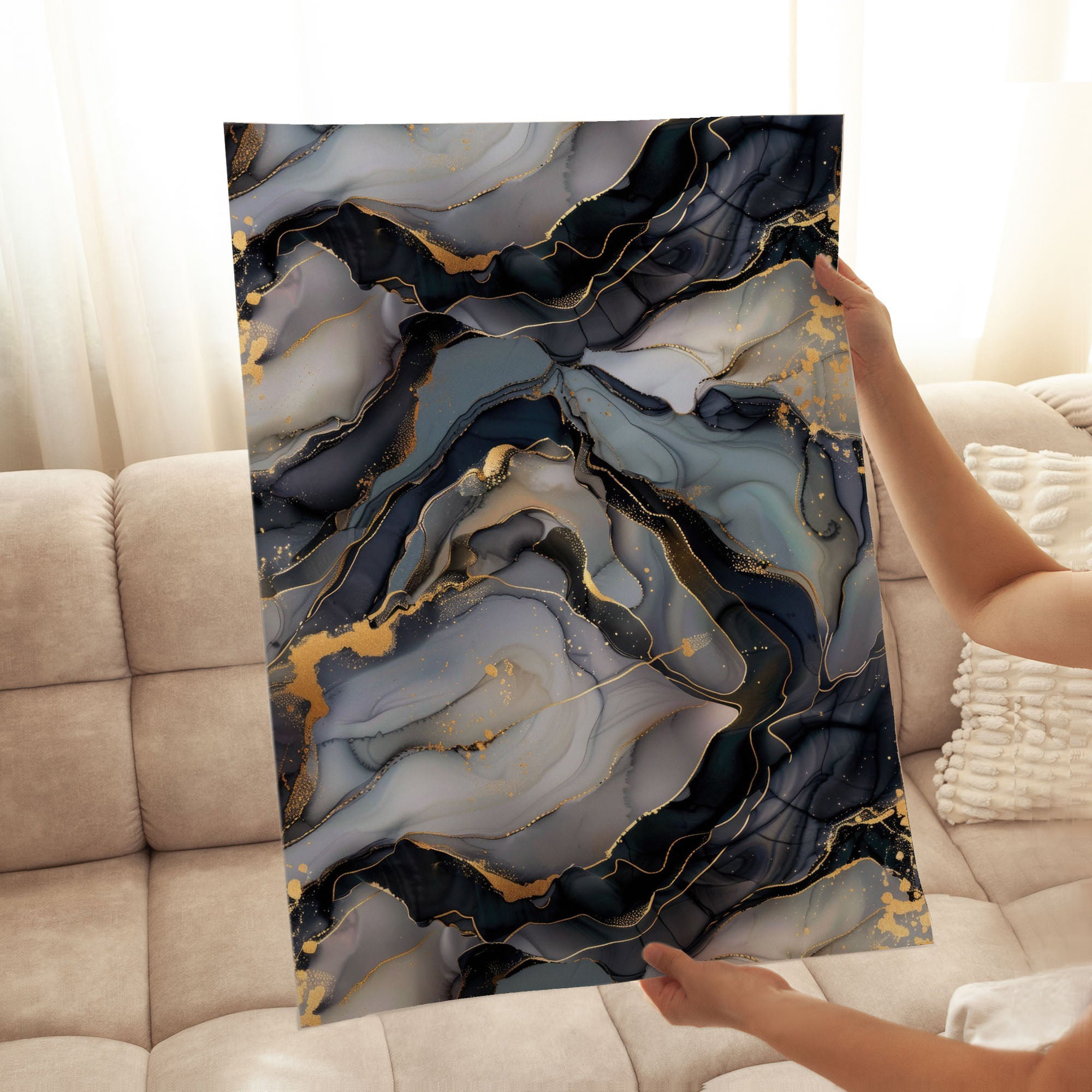 Winston Porter Abstract Marble Geode Dream VI Modern Unframed Art Print ...