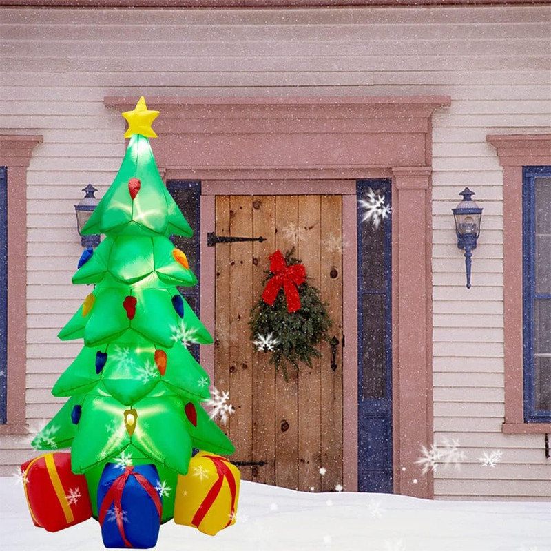 The Holiday Aisle® 7 FT Inflatable Christmas Tree, Christmas Tree with ...