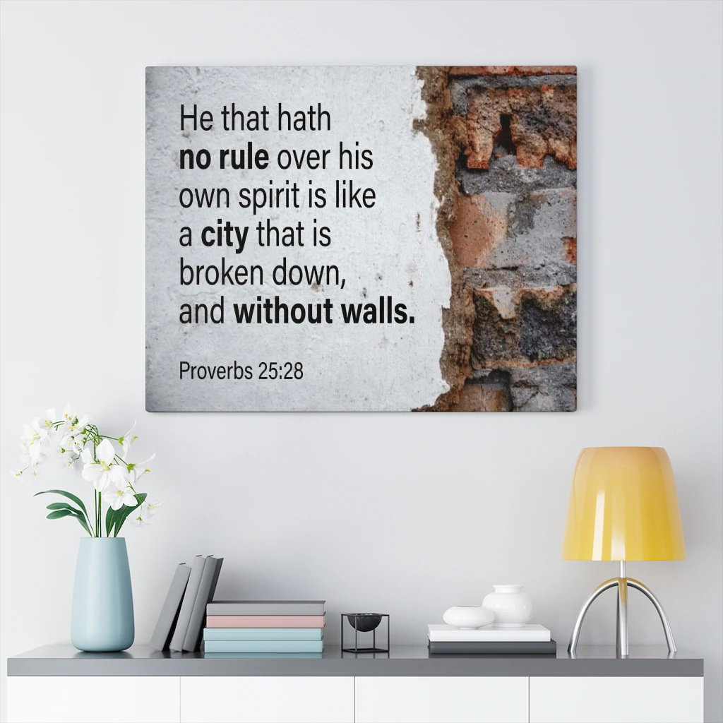 Blue Elephant No Rule Without Walls - Wrapped Canvas Typography ...