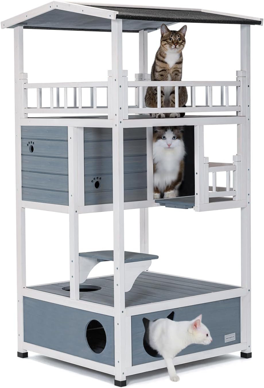 Petsfit Durable Roof Outdoor Cat House | Wayfair