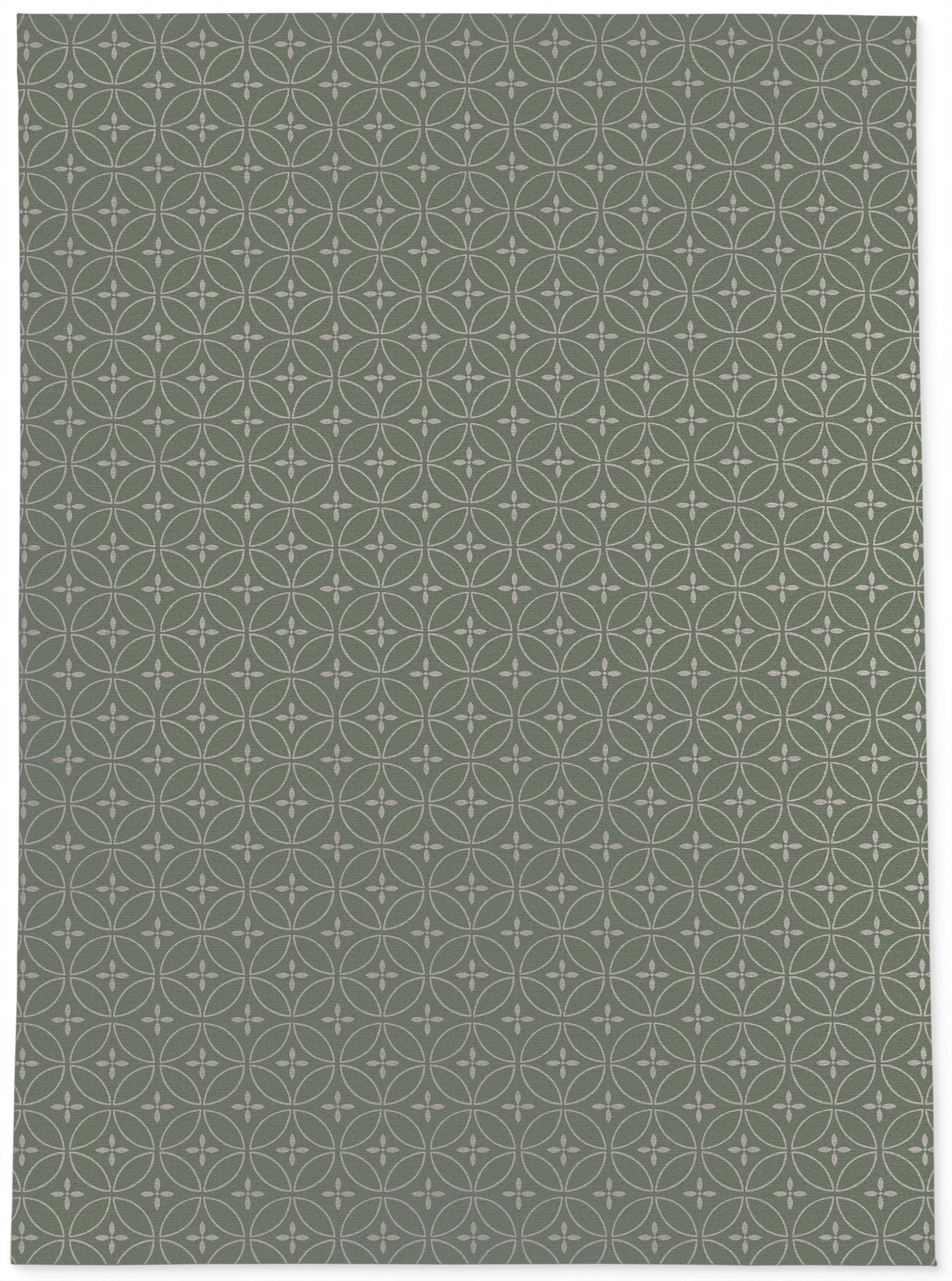 George Oliver Geometric Green Area Rug | Wayfair