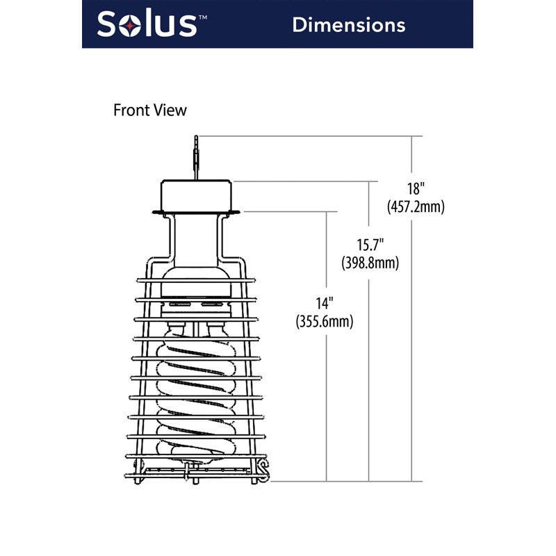 Solus Engineered Products 15720 Cfl Temporary Light With Safety Cage ...