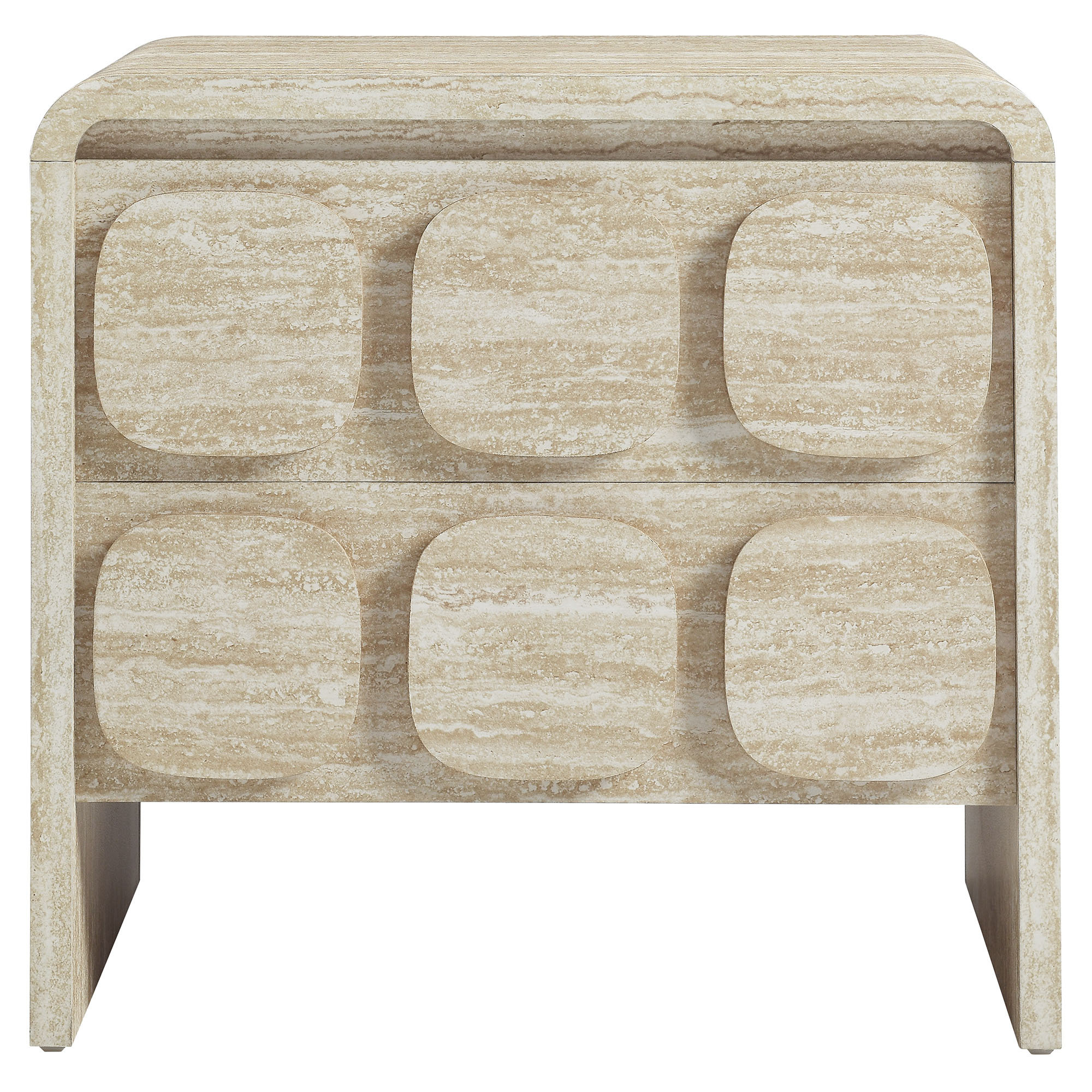 Modway Toscana 2-Drawer Nightstand In Travertine & Reviews | Wayfair