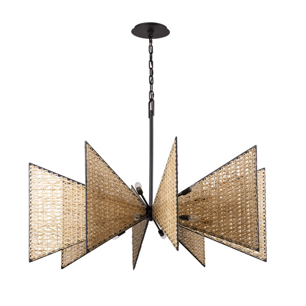 Bayou Breeze Corrente 16-Lt Chandelier - Matte Black/Sulihiya | Wayfair