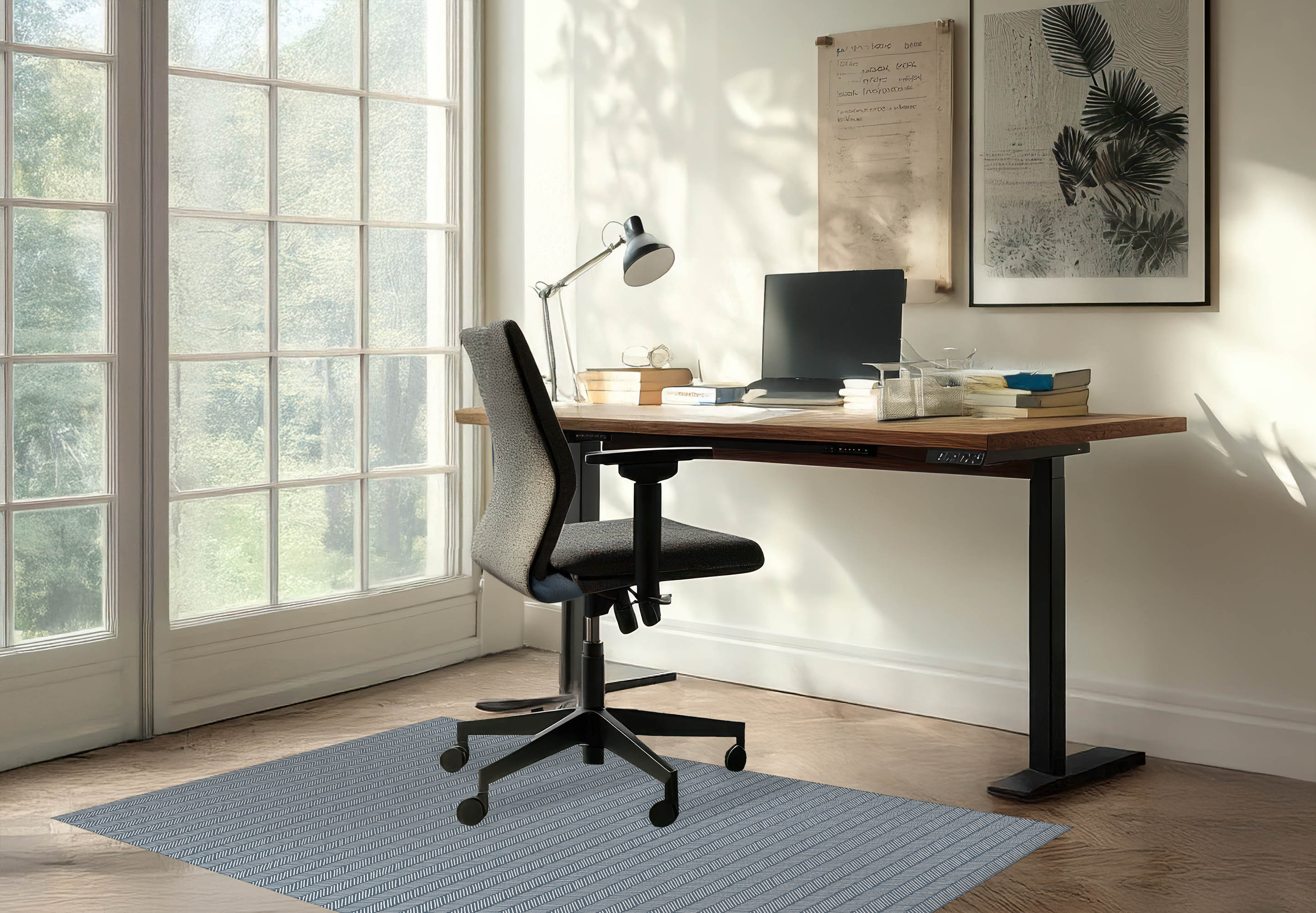 Christopher's Corner Chevron Stripe Office Mat | Wayfair