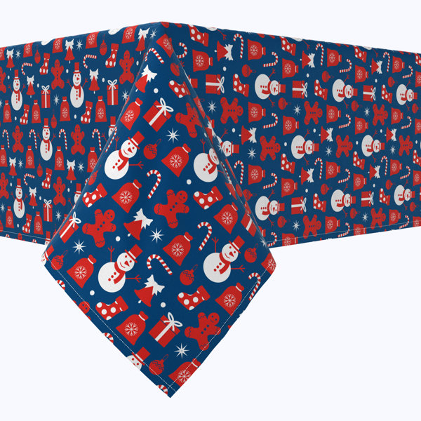 The Holiday Aisle® Eliza-May Rectangle No Pattern Christmas Cotton ...