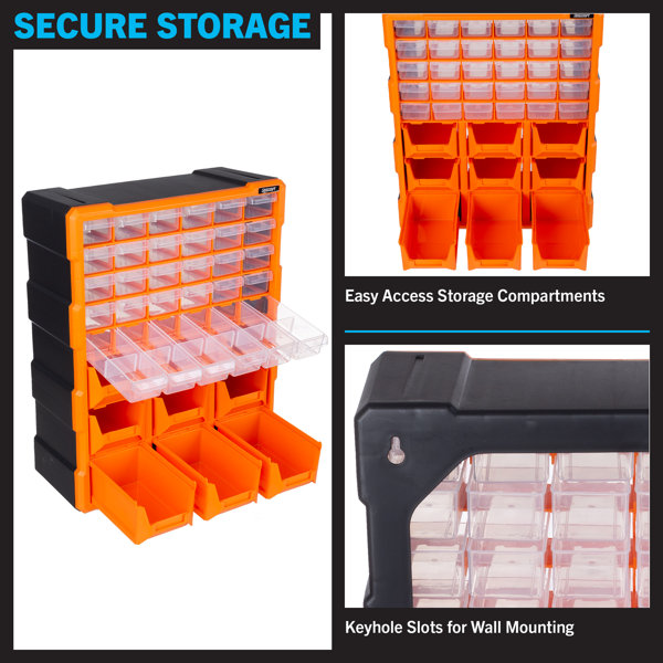 Stalwart Storage Drawers - Screw Organizer, Craft Cabinet -Garage ...