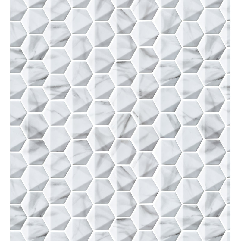 Thomas Avenue Ceramics Cypress 2" x 2" Ceramic Honeycomb Mosaic Tile ...