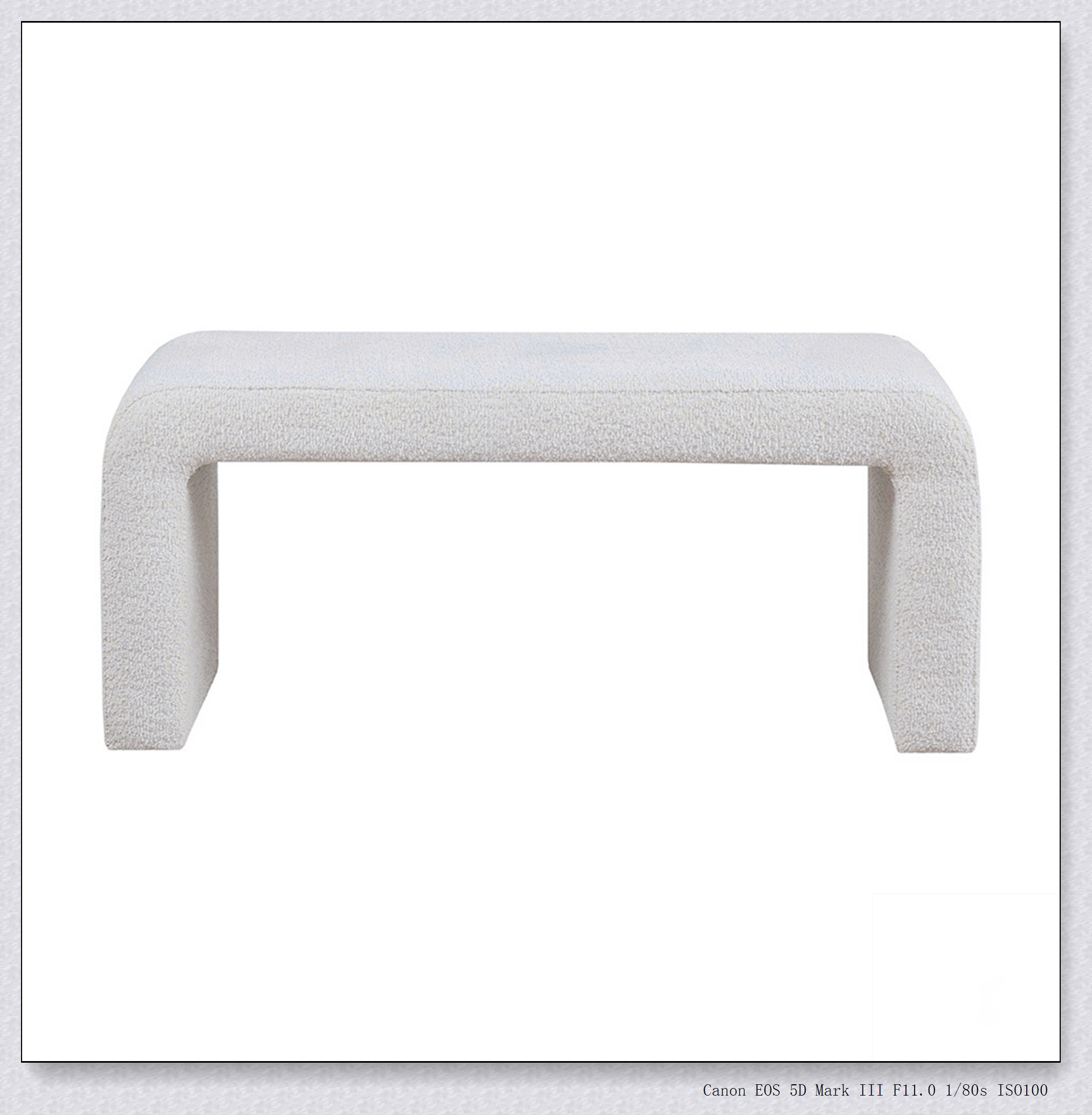 Brayden Studio® Boucle Waterfall Seat, Entryway Multifunctional Bench ...