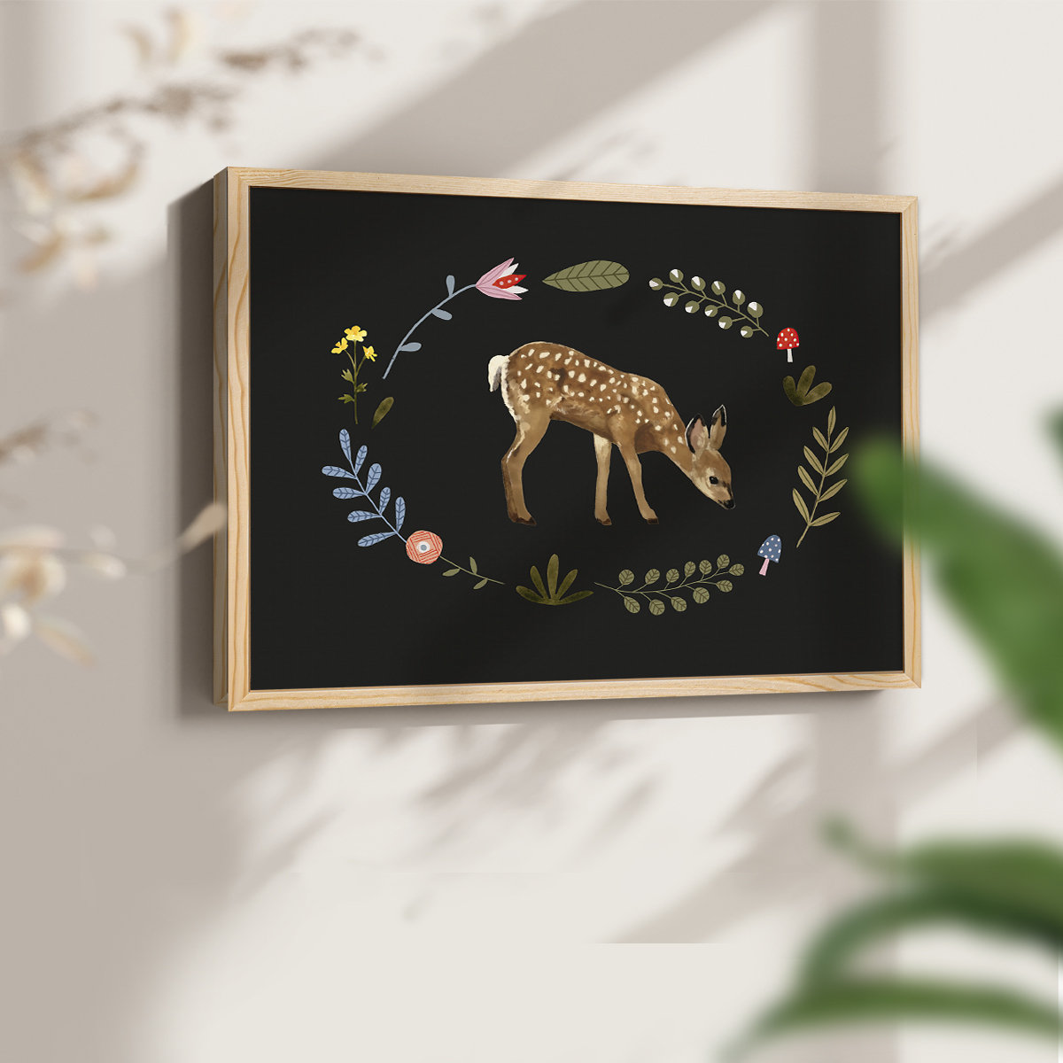 Millwood Pines Critter & Foliage III -Framed Print - Restickable | Wayfair