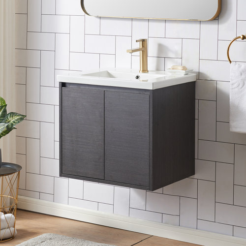 Wayfair | 24 Inch Wall Mounted & Floating Bathroom Vanities You'll Love ...