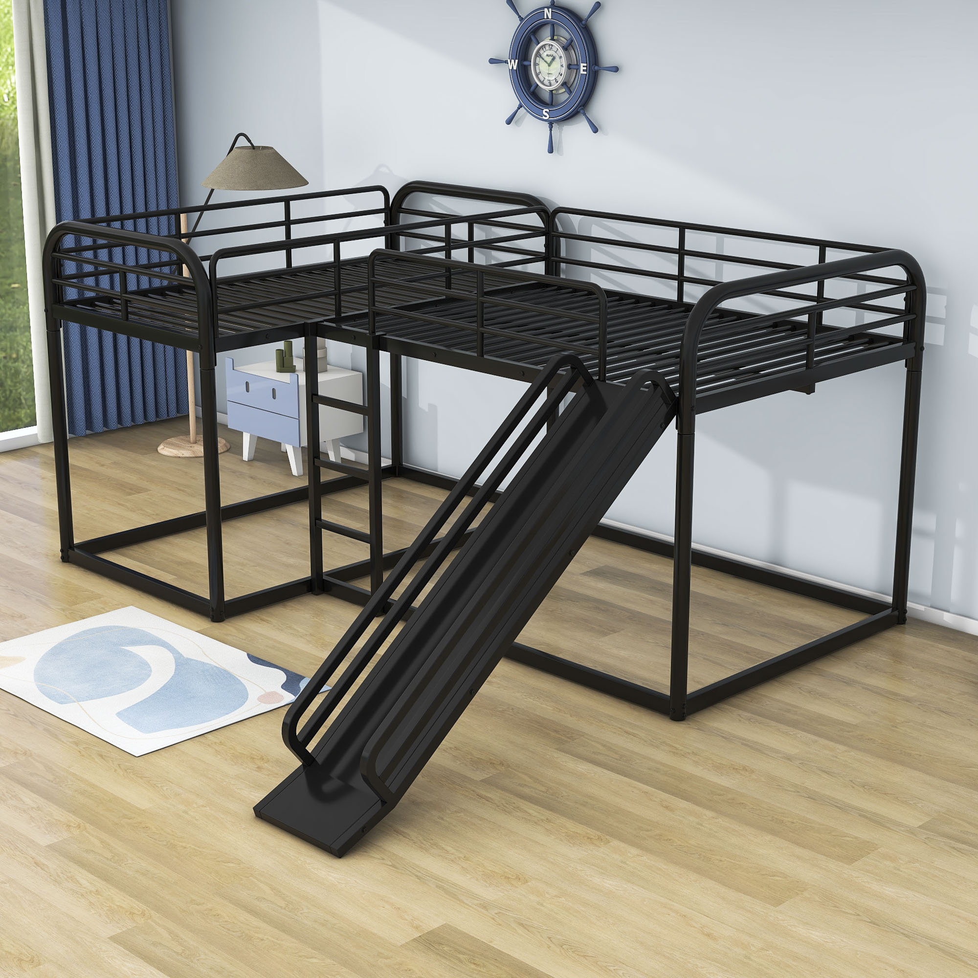 Isabelle & Max™ Wava Twin over Twin and Full over Full Metal Bunk Bed ...