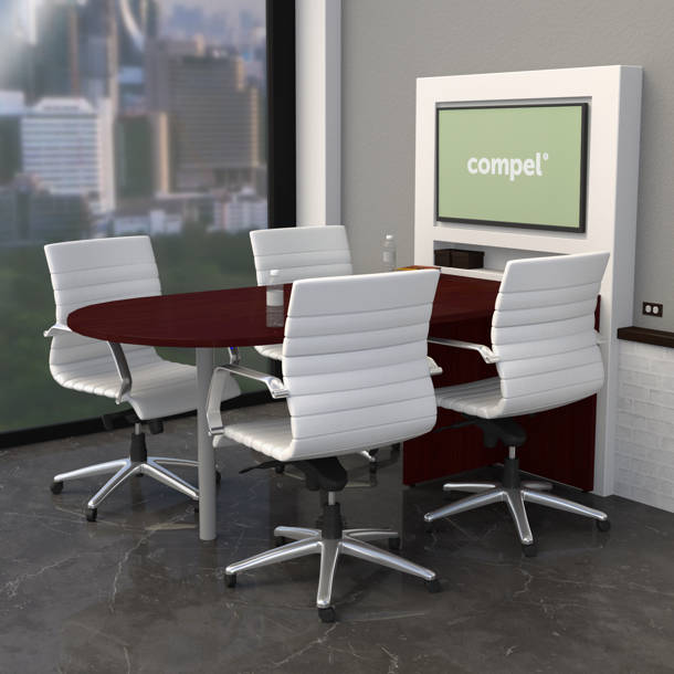 Inbox Zero Acee 60'' Half-circle Conference Table | Wayfair