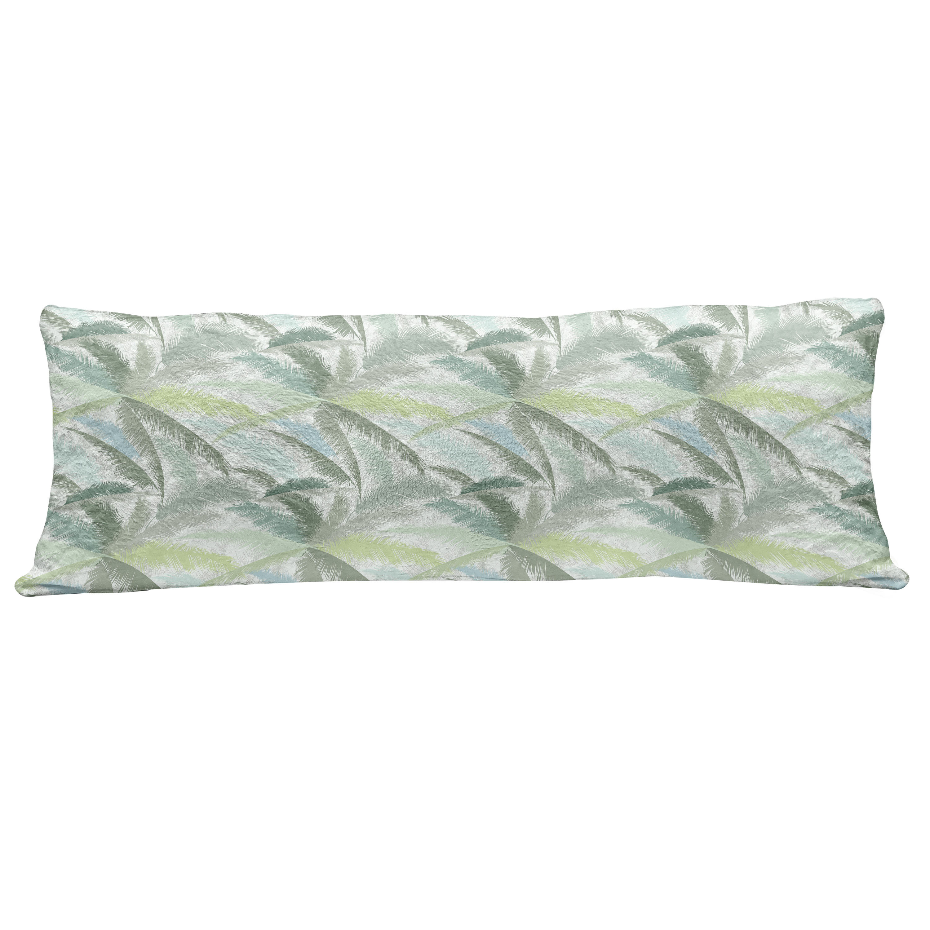 Ambesonne Palm Tree Fluffy Body Pillow Case Cover With Zipper, Leafy ...