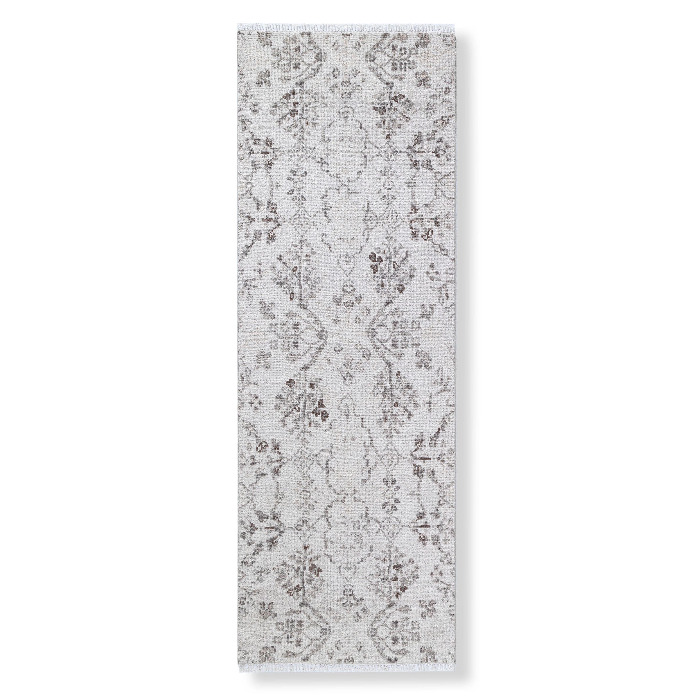 LOOMY Bridgerton Hand-Knotted Wool Area Rug in Gray | Perigold