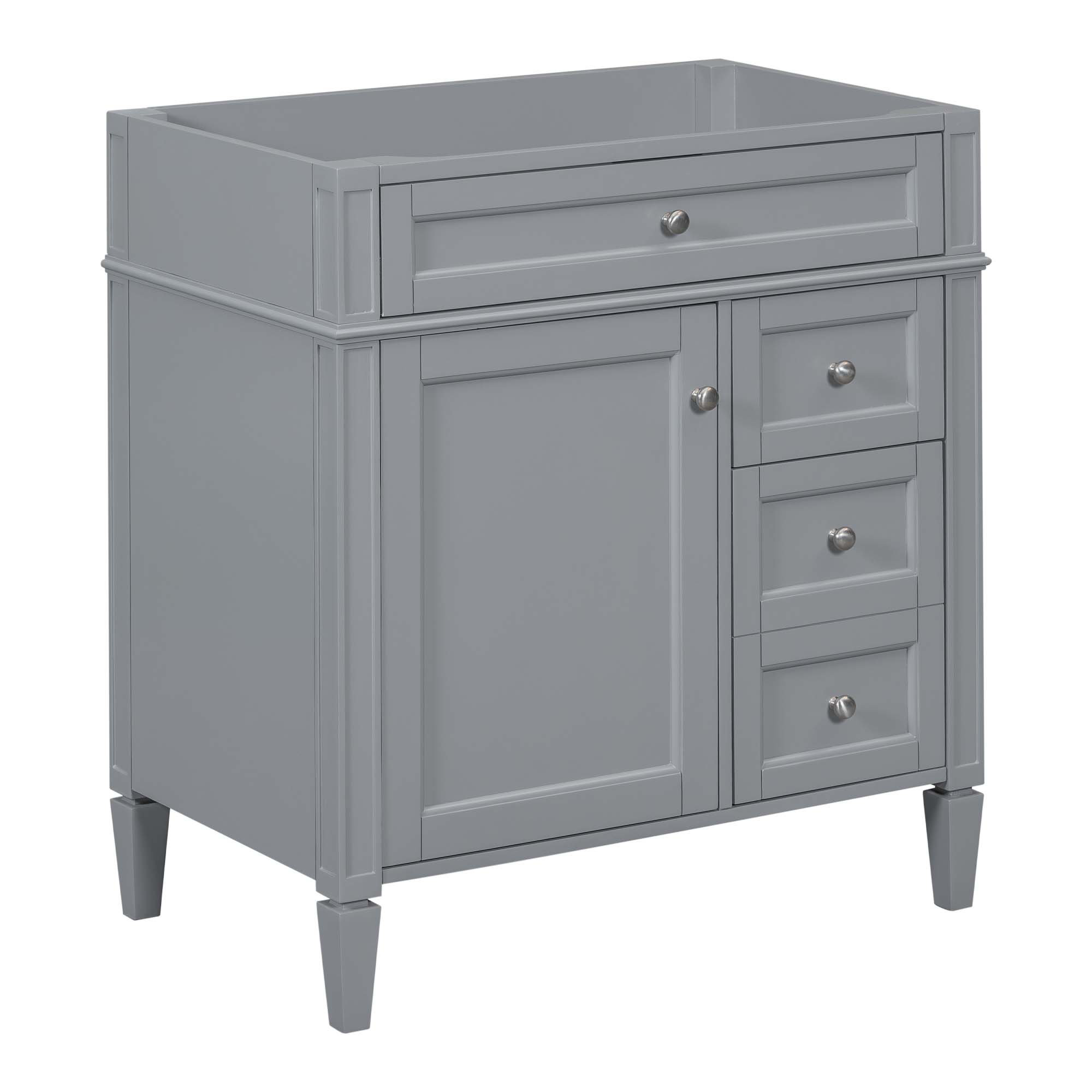 Greenhome Trade (Base Only)Modern Bathroom Storage Vanity Base With 2 ...