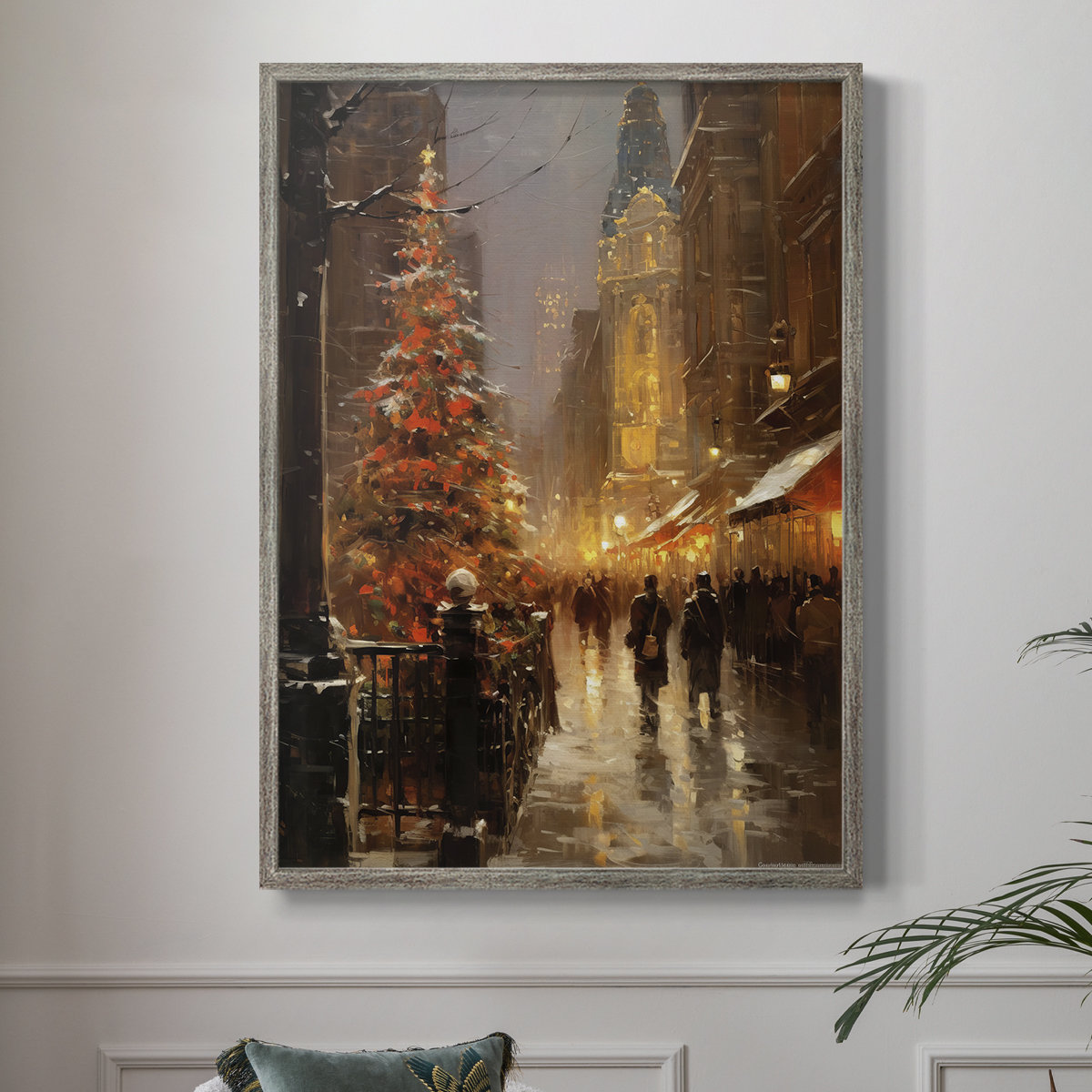 The Holiday Aisle® Christmas Holiday Art DCCXXVI Framed Print - Solid ...