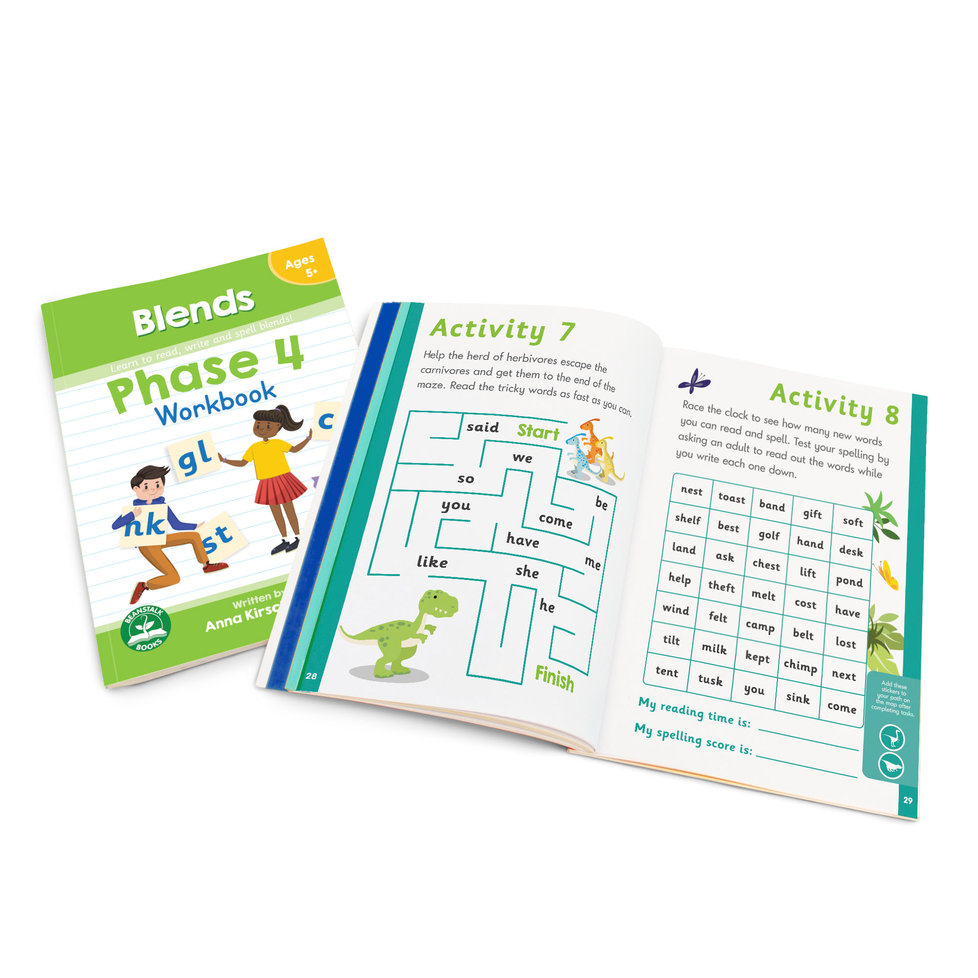 Junior Learning Phase 4 Blends Educational Learningworkbook - Learn To ...