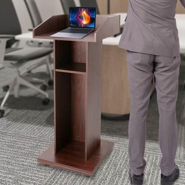 YaoTown 43.3'' Wood Full Podium with Wheels | Wayfair