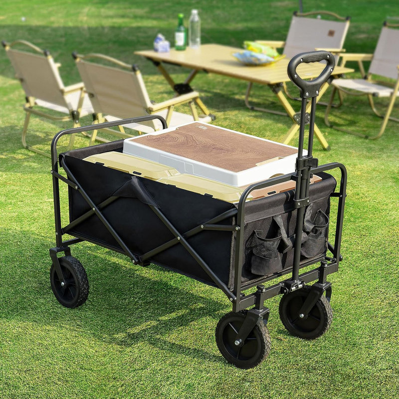 OVCRINBI Collapsible Folding Outdoor Utility Wagon | Wayfair