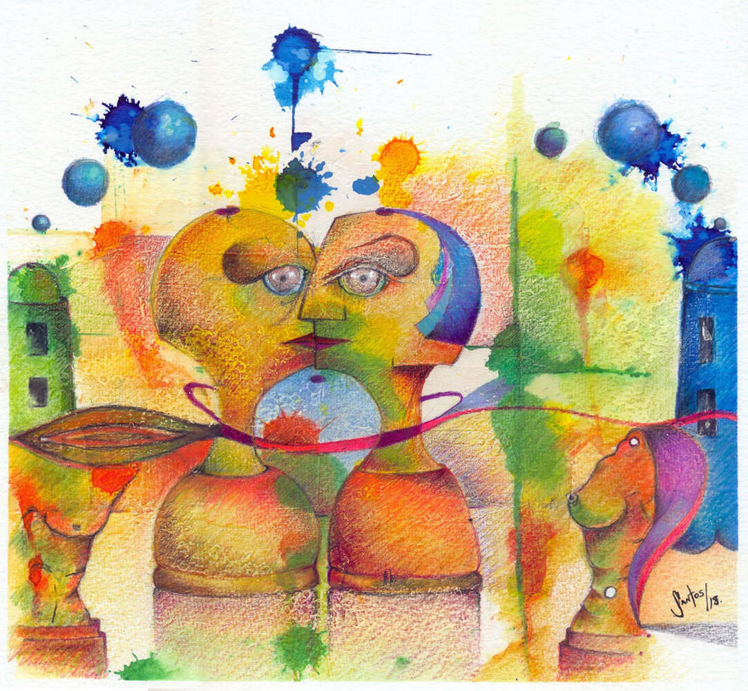 Robert Allen Desire by Alejandro Santos - Unframed Painting | Wayfair