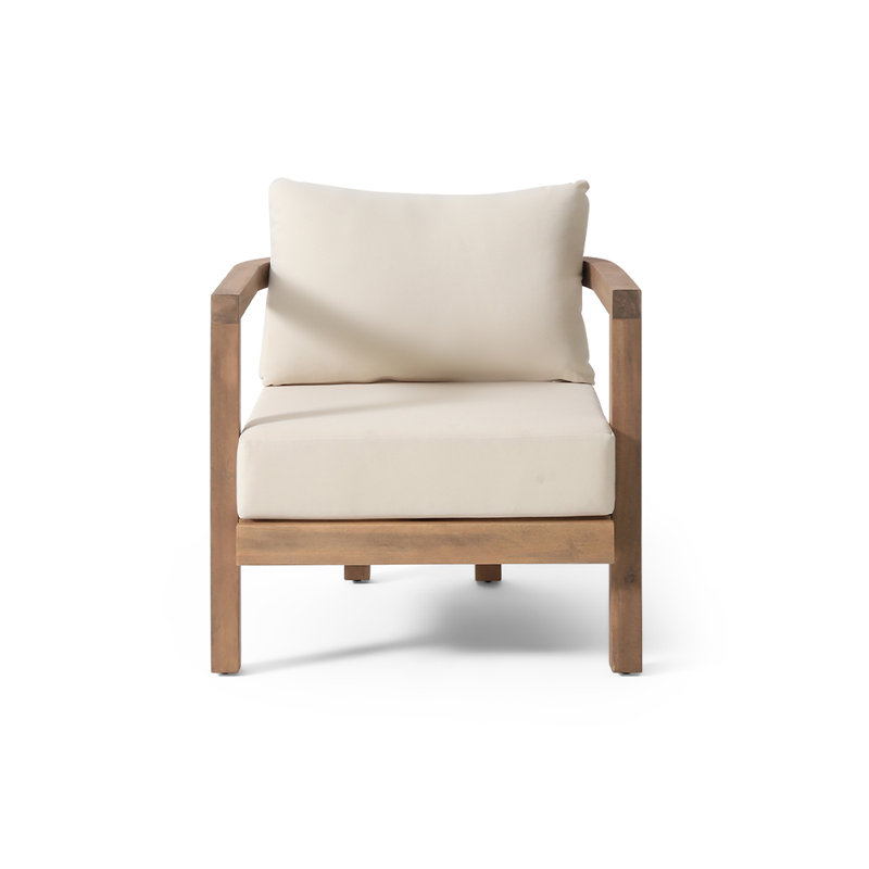 Gracie Oaks Weksler Patio Chair with Cushions | Wayfair