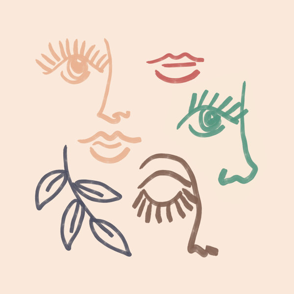 Corrigan Studio® Multicolor Line Art Portraits | Wayfair